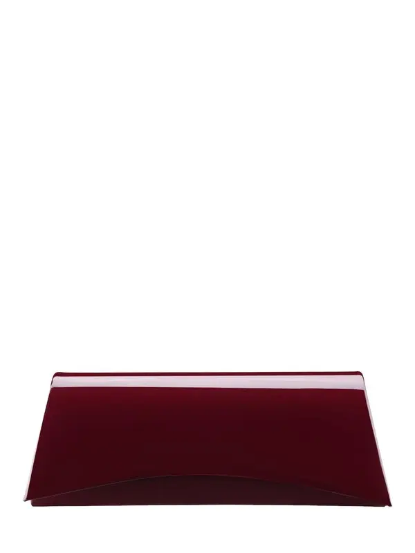 Nina Zoey Faux Leather Clutch - Bordeaux