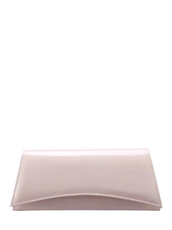 Nina Zoey Faux Leather Clutch - Nude