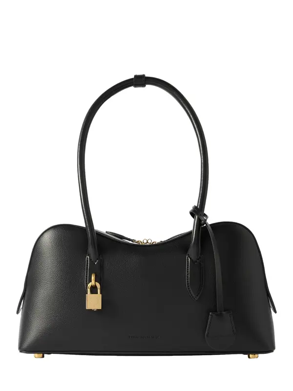 Stella McCartney Ryder Logo-embossed Vegan Leather Tote - Black