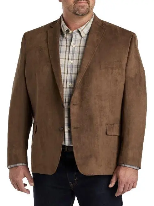 Michael Kors Faux Suede Sport Coat - Camel