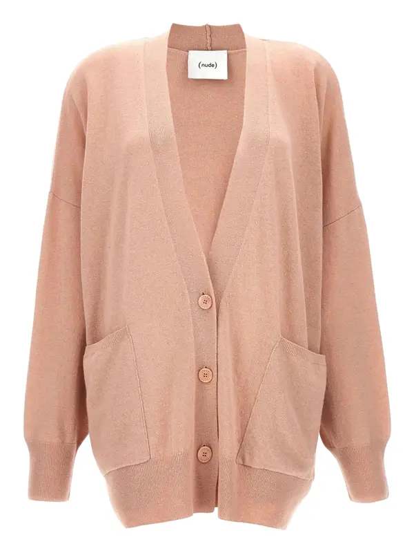 NUDE Wool Cardigan - Pink