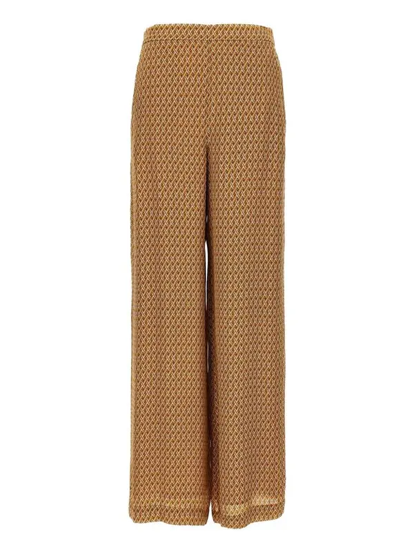 Michael Kors Geometric Print Palazzo Pants - Neutrals