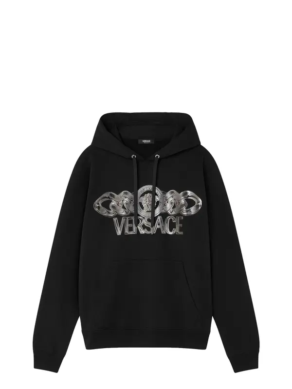 Versace Medusa Chain Hoodie - Black