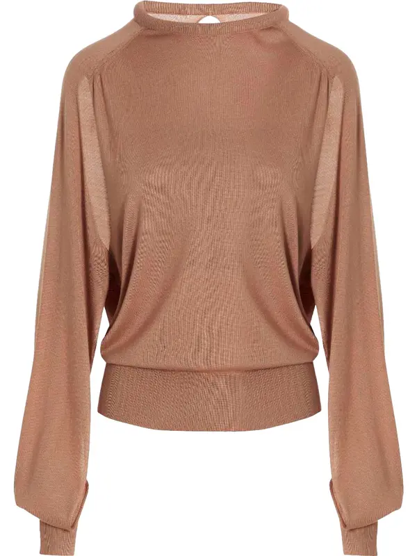 RAMAEL Silk Sweater - Neutrals