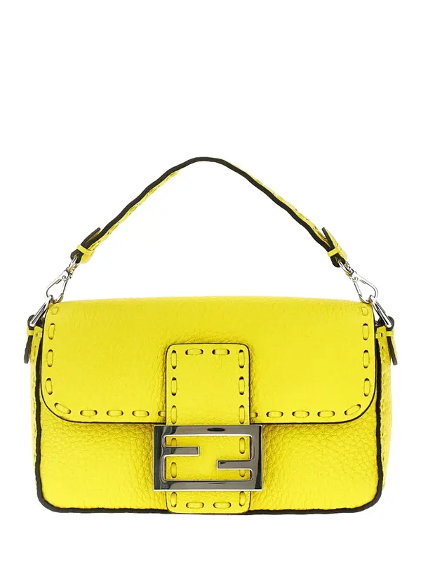 Fendi Mini Baguette Tote Bag - Yellow