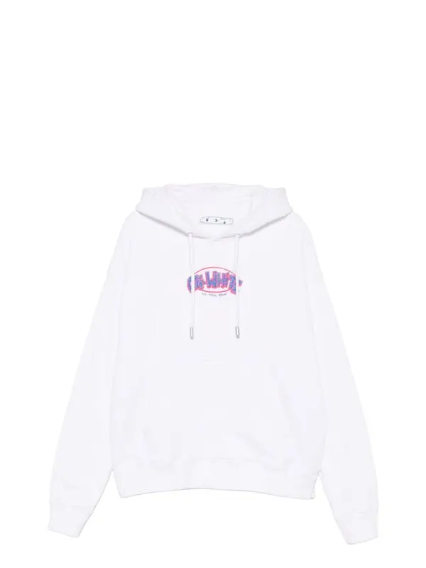 Off-White Arrows Print Hoodie - White