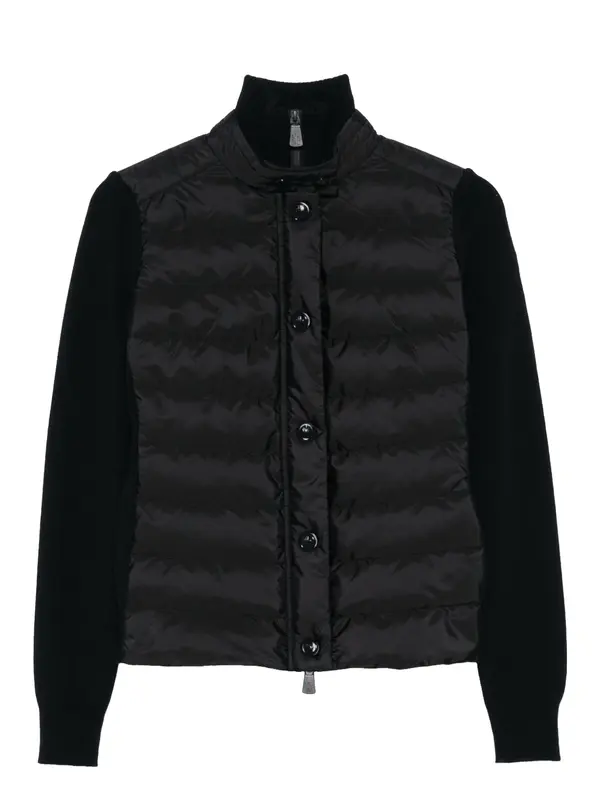 Moncler Padded Cardigan - Black