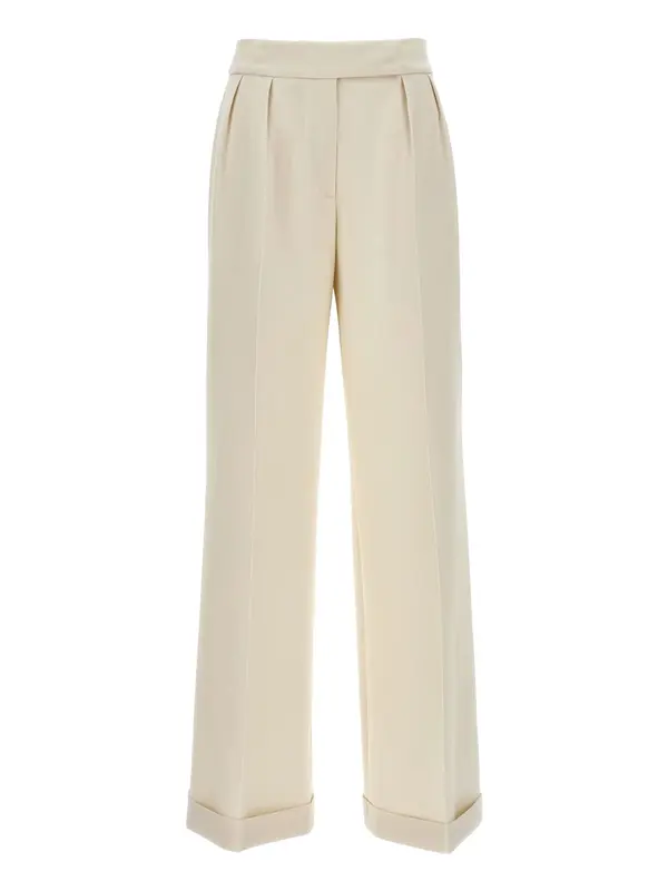 Kiton Tailored Palazzo Pants - Neutrals