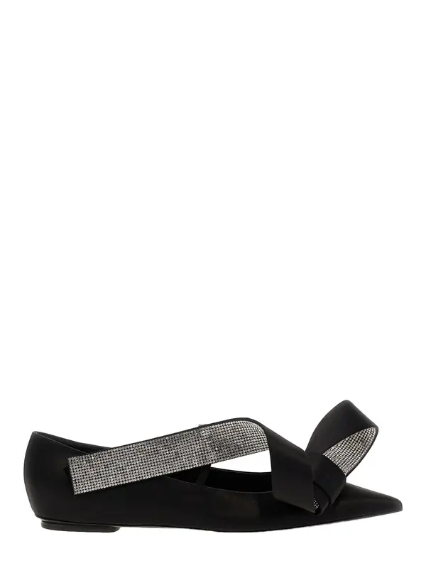 SERGIO ROSSI X Area Marquise Ballet Flats - Black