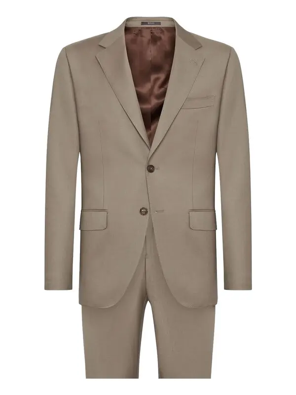 Boggi Milano Virgin-wool Suit - Neutrals