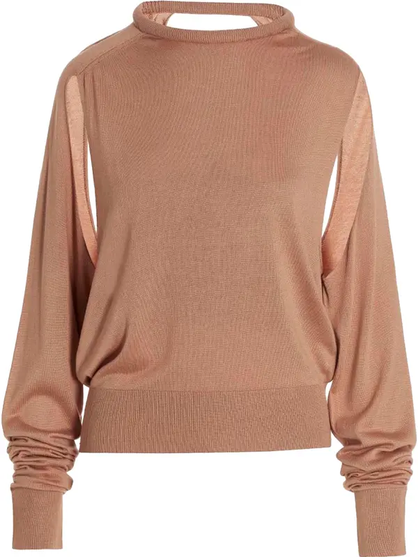 RAMAEL Cut-out Detail Sweater - Pink