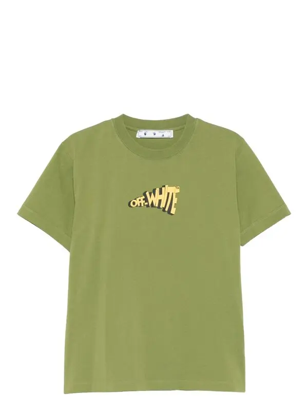 Off-White Arrows-print T-shirt - Green