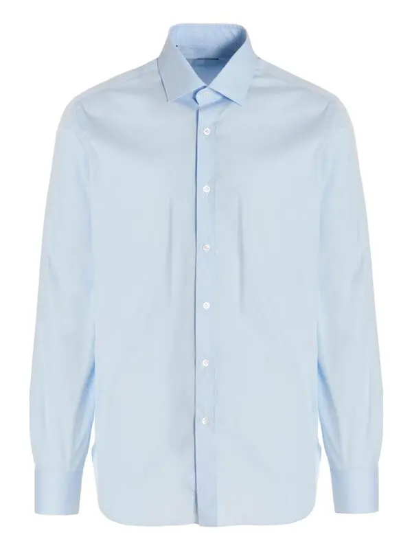 BARBA NAPOLI Cotton Shirt - Blue