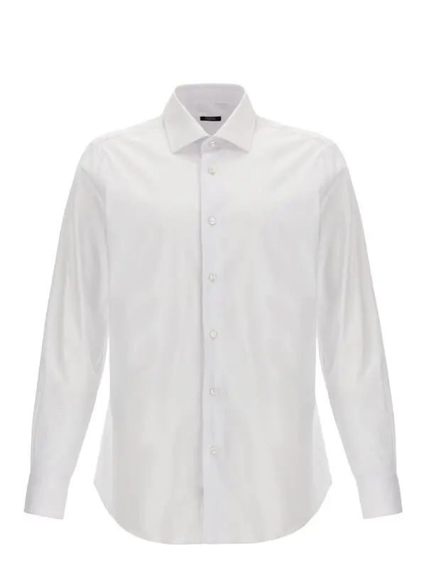 BARBA NAPOLI Poplin Shirt - White