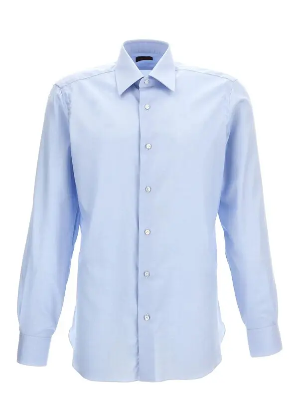 BARBA NAPOLI Cotton Shirt - Blue
