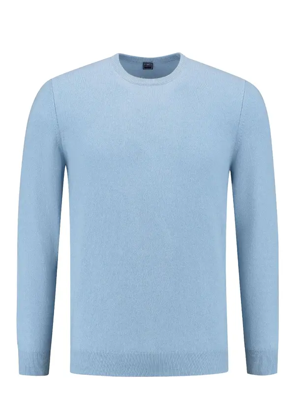 Fedeli Crew-neck Sweater - Blue