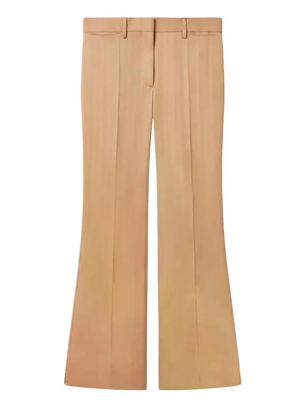 Stella McCartney Low-rise Striped Trousers - Brown