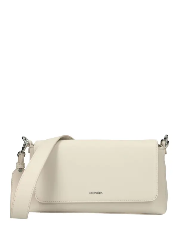 Calvin Klein Logo Convertible Crossbody Bag - Peg Sand Pebble