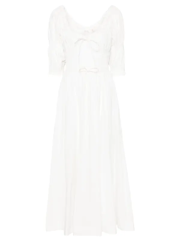 DÔEN Ischia Midi Dress - White