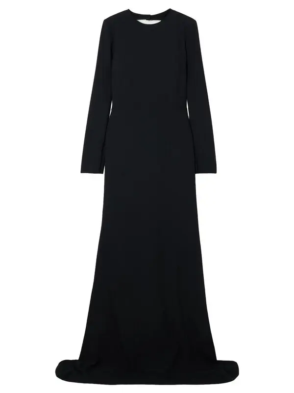 Gucci Crystal-embellished Crepe Gown - Black