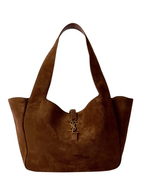 Saint Laurent Le 5 À 7 Bea Suede Tote - Brown
