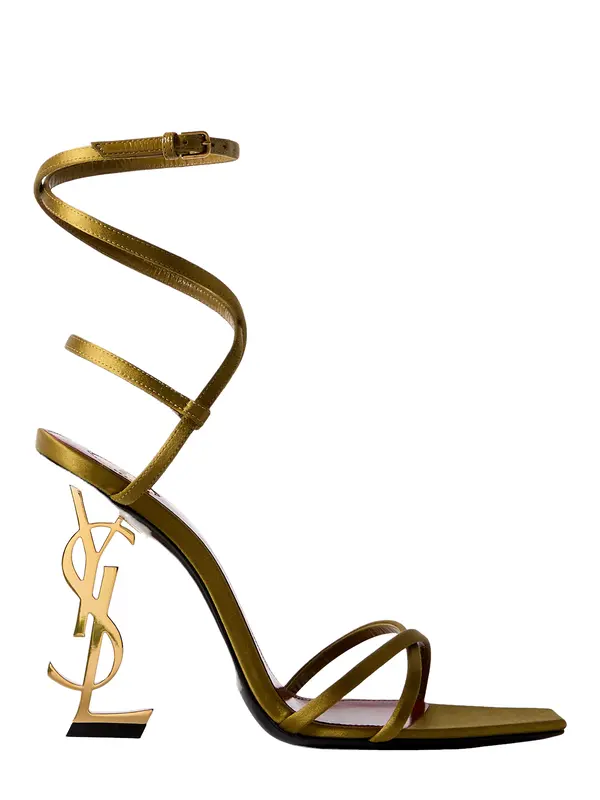 Saint Laurent Opyum Sandals - Gold
