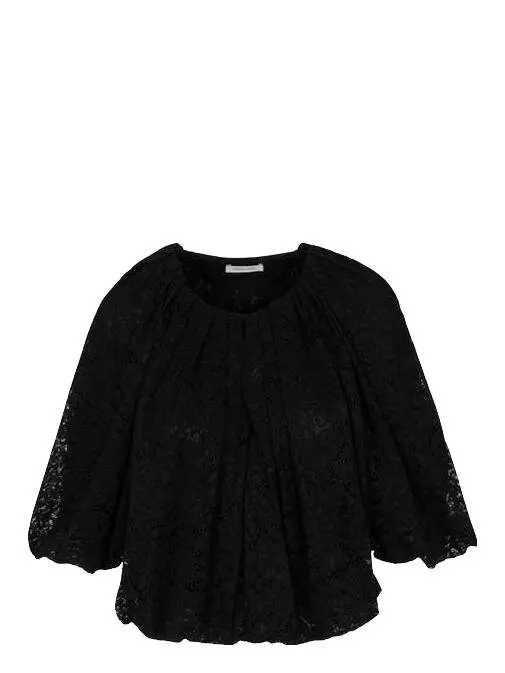 Rebecca Taylor Idun Lace Top - Black