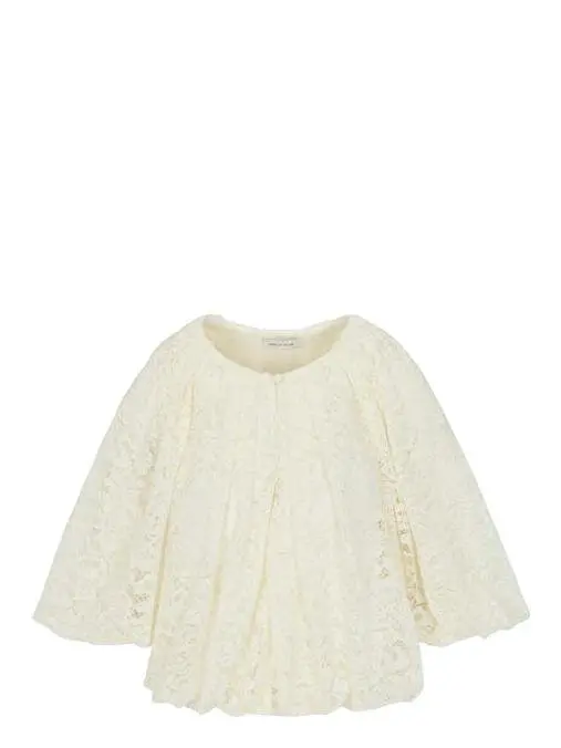 Rebecca Taylor Idun Lace Top - Cream