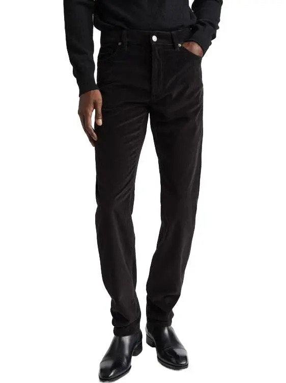 Zegna Cashco Five-pocket Corduroy Pants - Black