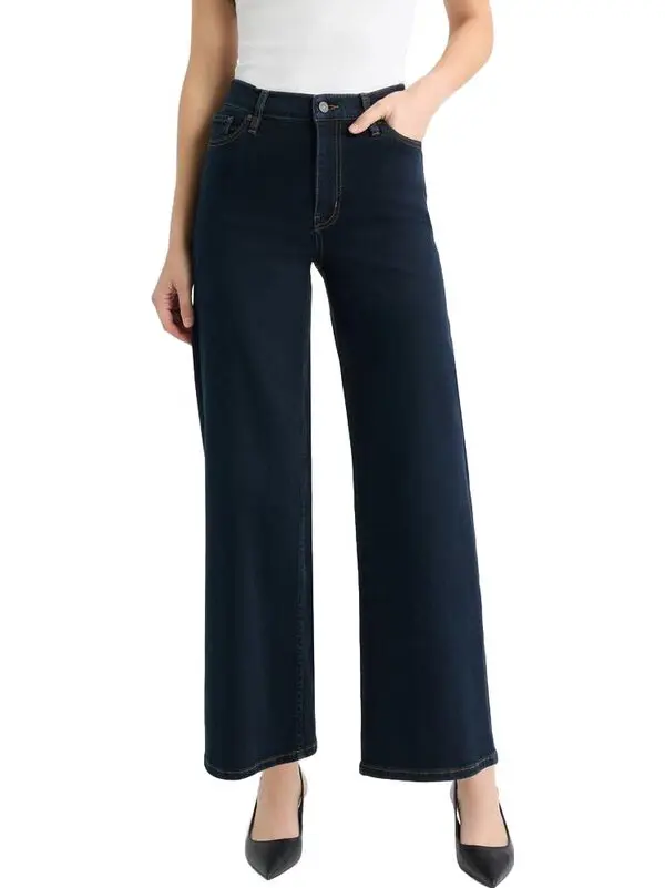 FRAME Le Pixie High Waist Slim Palazzo Jeans - Windsor