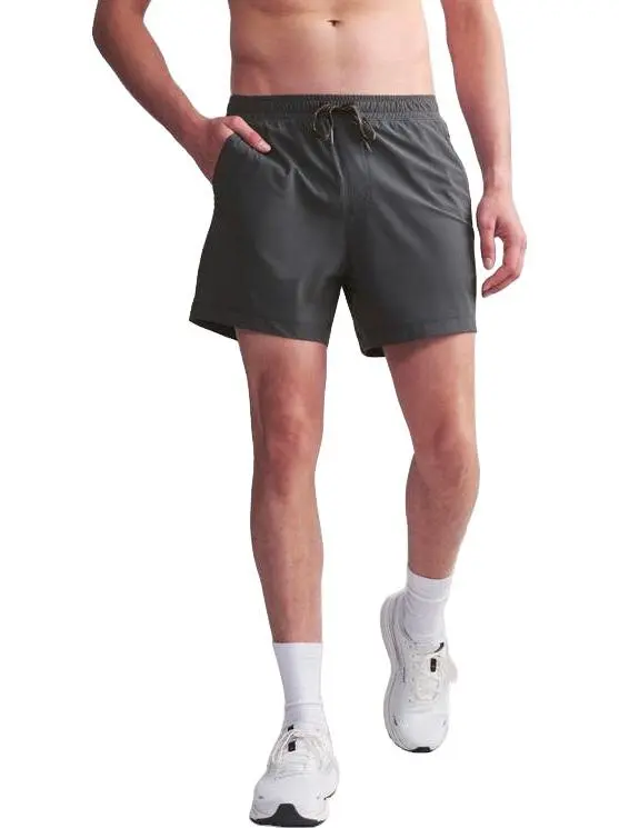 RHONE Pursuit 5-inch Lined Shorts - Asphalt