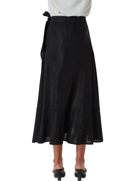 MIZALLE Ruffle Skirt - Black