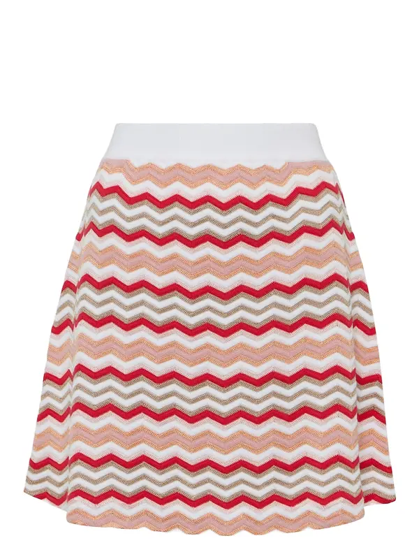 Missoni Zig Zag Cotton-blend Miniskirt - Multicoloured