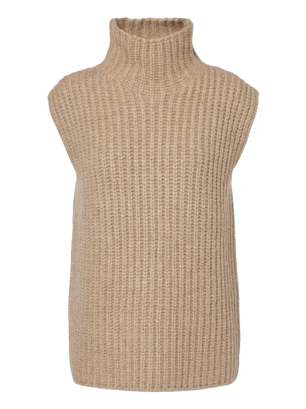 THE ROW Ilena Cashmere And Silk Top - Beige