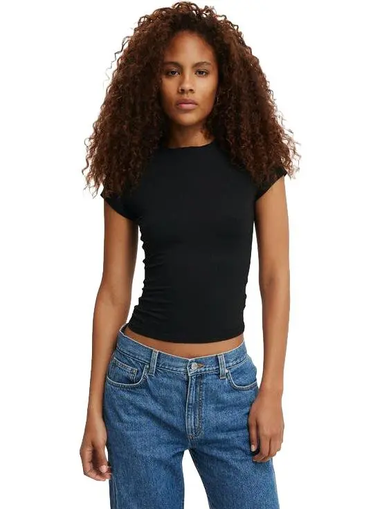 COTTON ON All Day Crew Tee - Black