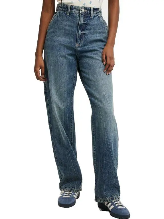 COTTON ON Loose Straight Leg Jeans - Blue Dusk Carpenter
