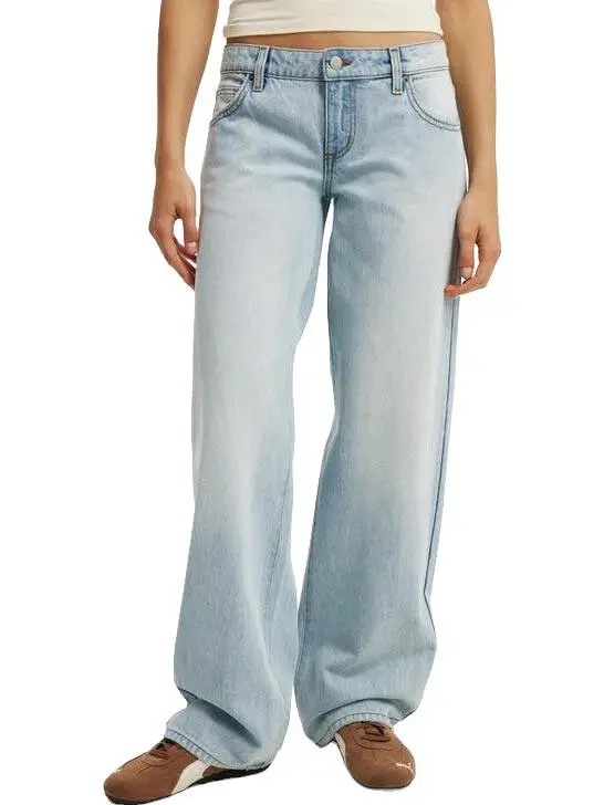 COTTON ON Low Rise Straight Leg Jean - Notion Blue