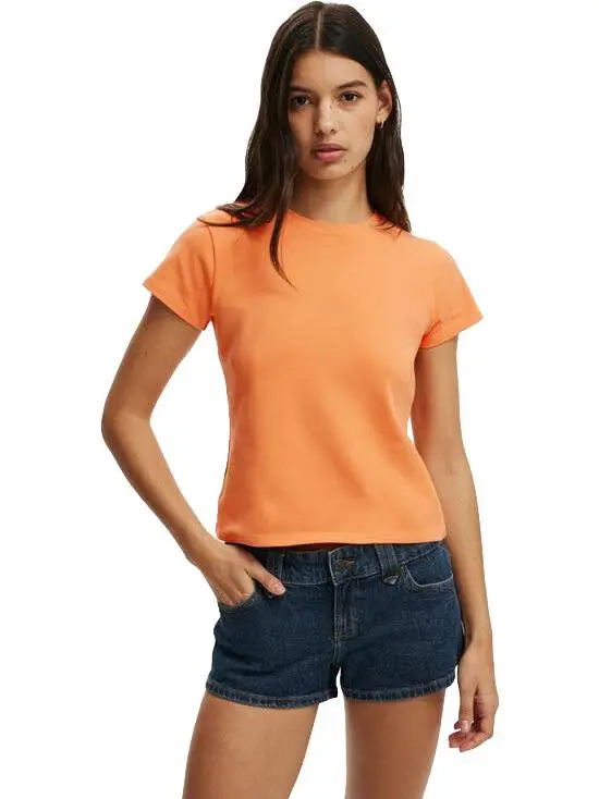 COTTON ON 90s Baby Tee - Apricot Fizz