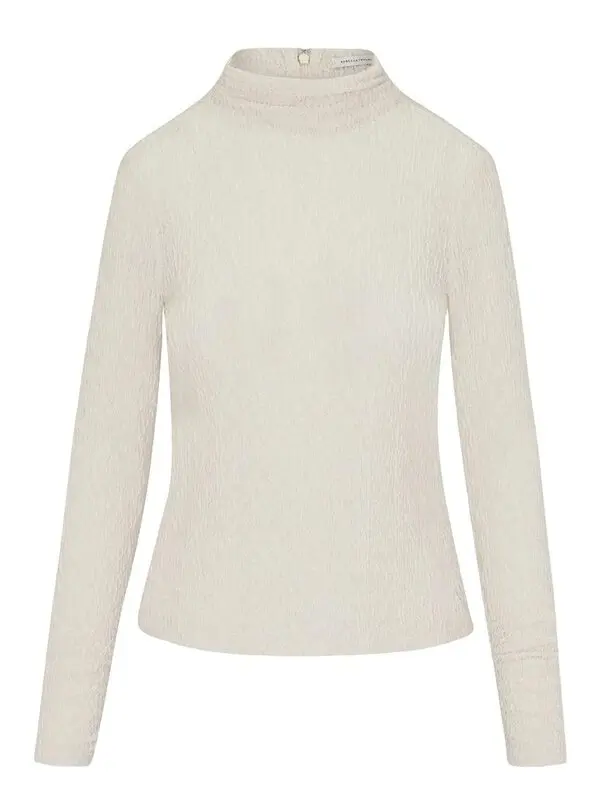 Rebecca Taylor Taryn Knit Top - Cream
