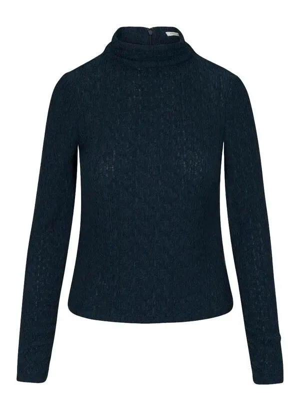 Rebecca Taylor Taryn Knit Top - Navy