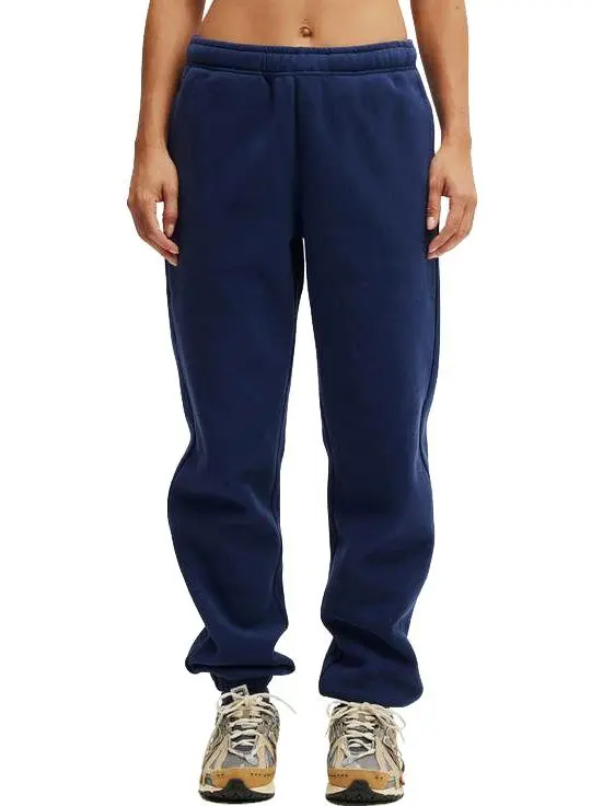 Cotton:on Active Plush Essential Gym Track Pants - Heritage Blue