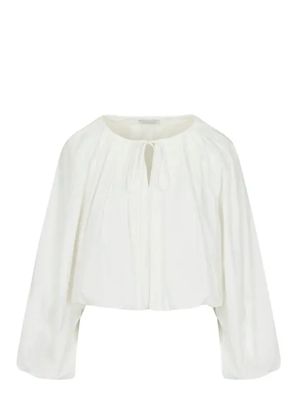 Rebecca Taylor Rhodes Poplin Top - Milk