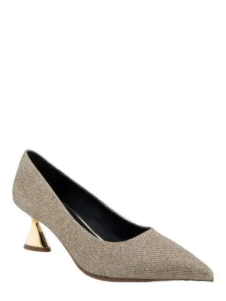 Aerosoles Pointed Toe Pumps - Soft Gold Fabric