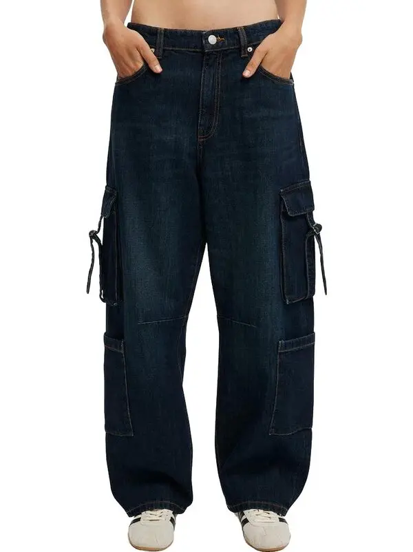 COTTON ON Barrel Jean - Cargo Era Blue