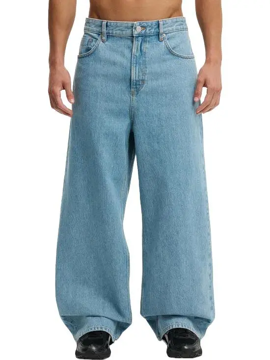 COTTON ON Super Baggy Jeans - Verve Blue