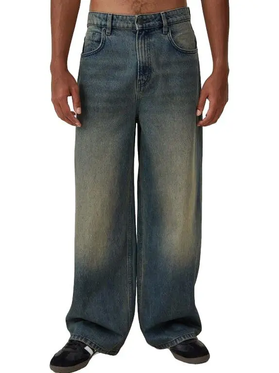 COTTON ON Super Baggy Jeans - Y2k Washed Blue