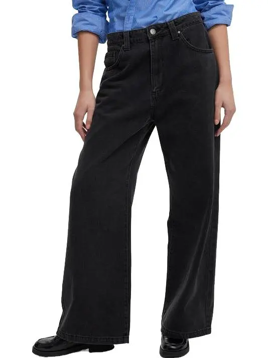 COTTON ON Low Rise Baggy Jeans - Graphite Black