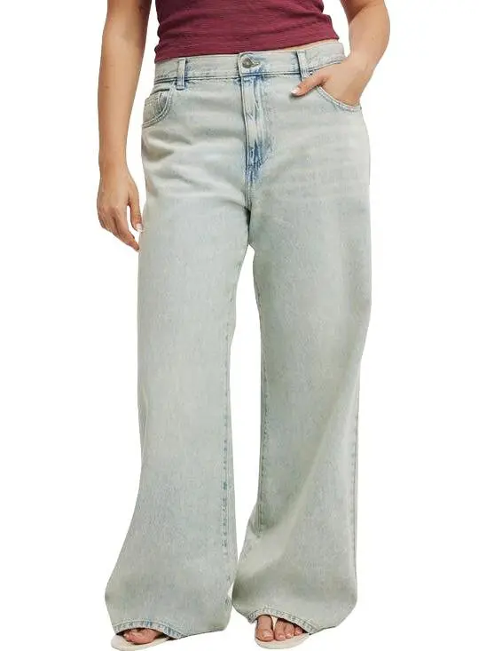 COTTON ON Relaxed Wide Leg Jeans - Sundune Blue
