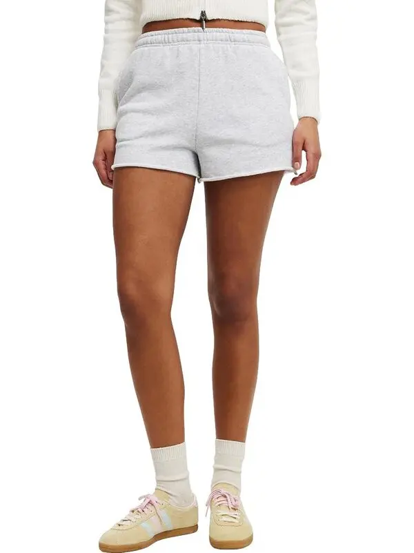COTTON ON Classic Fleece Mini Short - Soft Grey Marle