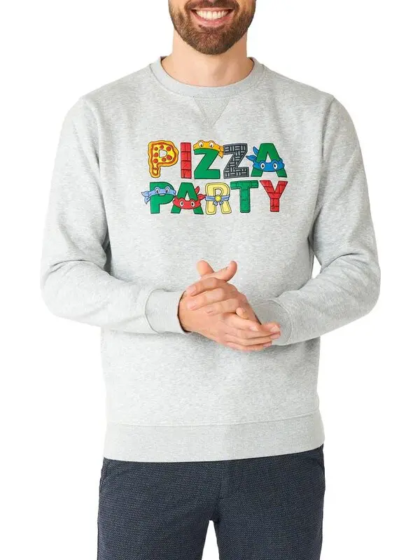 Opposuits Teenage Mutant Ninja Turtles Graphic Sweatshirt - Grey